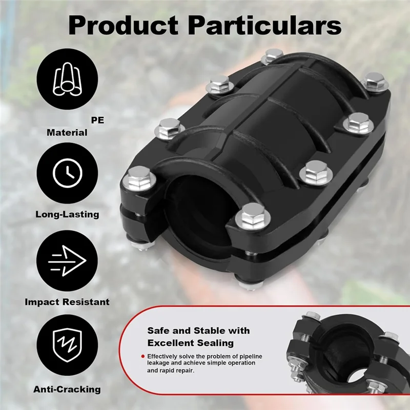 A93Z Pipe Repair Clamp 3/4 Inch Leak Sealer,Emergency Pipe Repair Kit ...