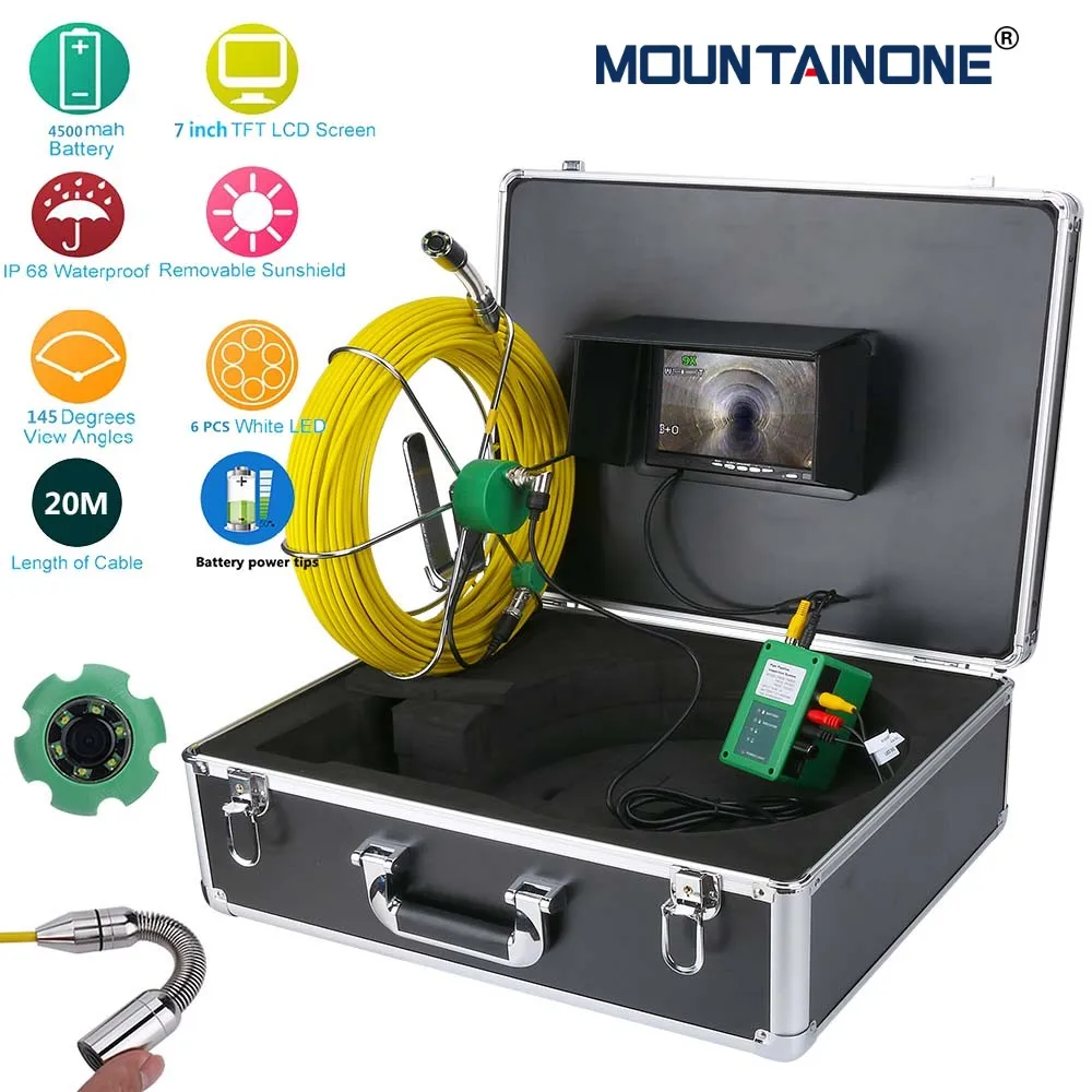 Scope Camera IP68 Waterproof Sewer Inspection Camera - 23mm Pipe ...