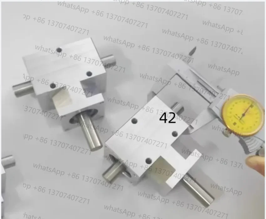 Angle gear 1:1 helical bevel gear shaft 12mm codirectional double ...