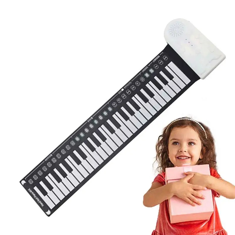 Roll-Up-Piano-Mat-Electric-Portable-Foldable-Music-Keyboard-49-Keys ...