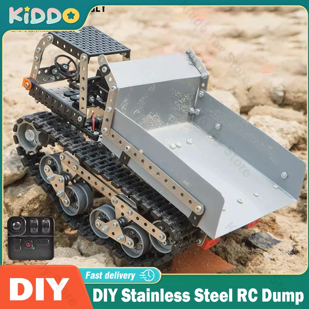 DIY-Stainless-Steel-Assembled-SW-RC-007-Tracked-Remote-Control-Dump ...