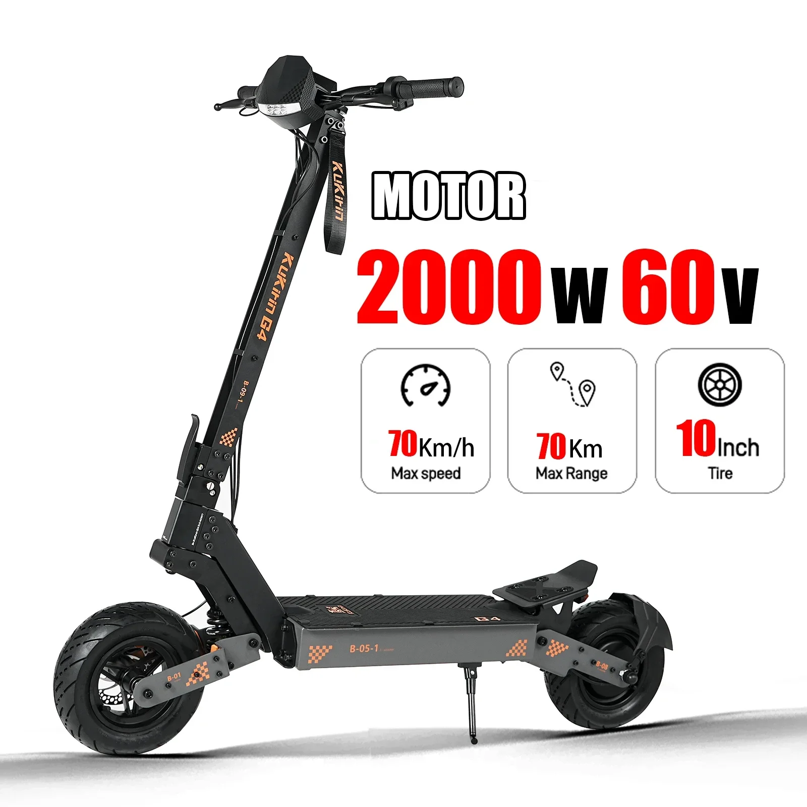 EU-G4-2000W-60V-20AH-Dual-Motor-Adult-Fast-Electric-Scooter-Speed-70km ...