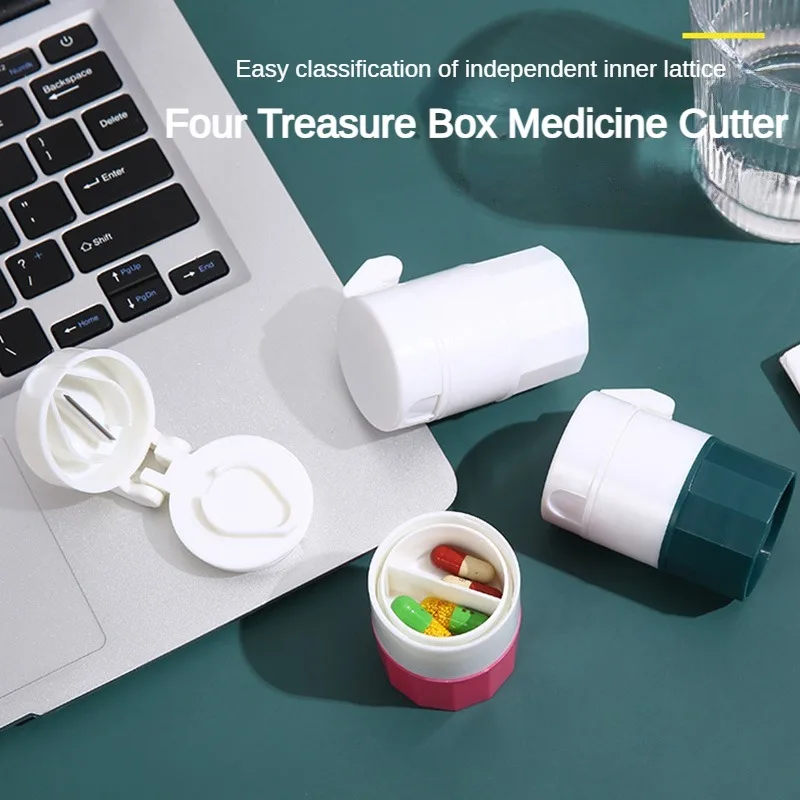 4-In-1-Portable-Pill-Case-Medicine-Splitter-Powder-Pastillero-Grinder ...