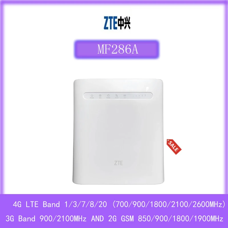 Unlocked ZTE MF286 With Antenna 4G Original Cpe Router New And Unlocked ...