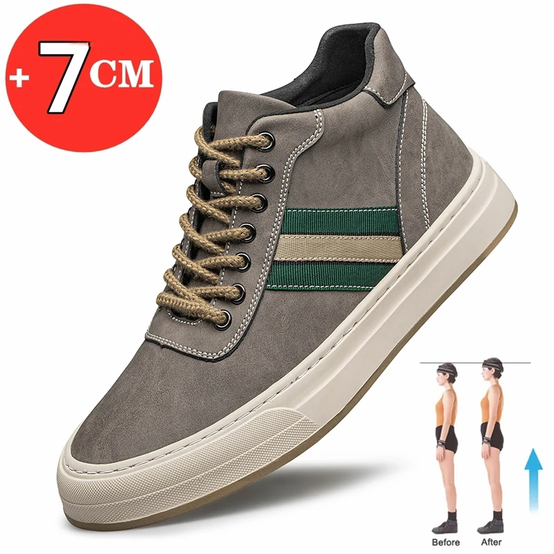 Fashion-Lift-Sneakers-7cm-Insole-Height-Increased-Shoes-Sports-Taller ...