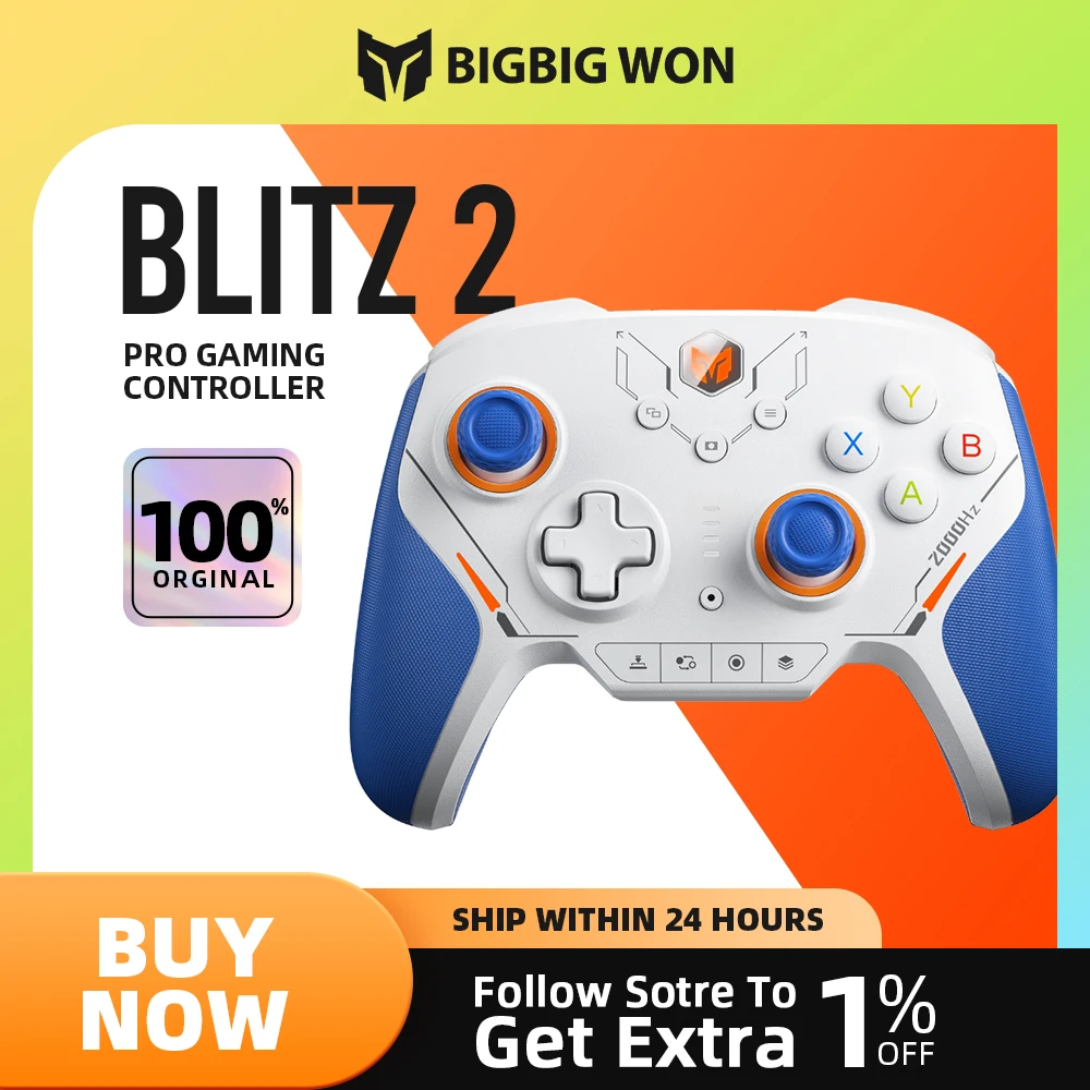 Original-Bigbig-Won-Blitz-2-Starburst-Wireless-Gamepad-Carbon-Film-TMR ...