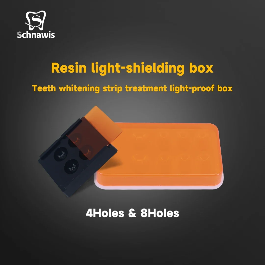 4-8-Slots-Dental-Resin-Shade-Light-Storage-Box-Dental-Palette-with ...