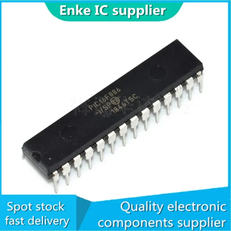 1-10 unids/lote PIC16F886-I/SP PIC16F886 16F886 16F886-I/SP DIP-28 In ...