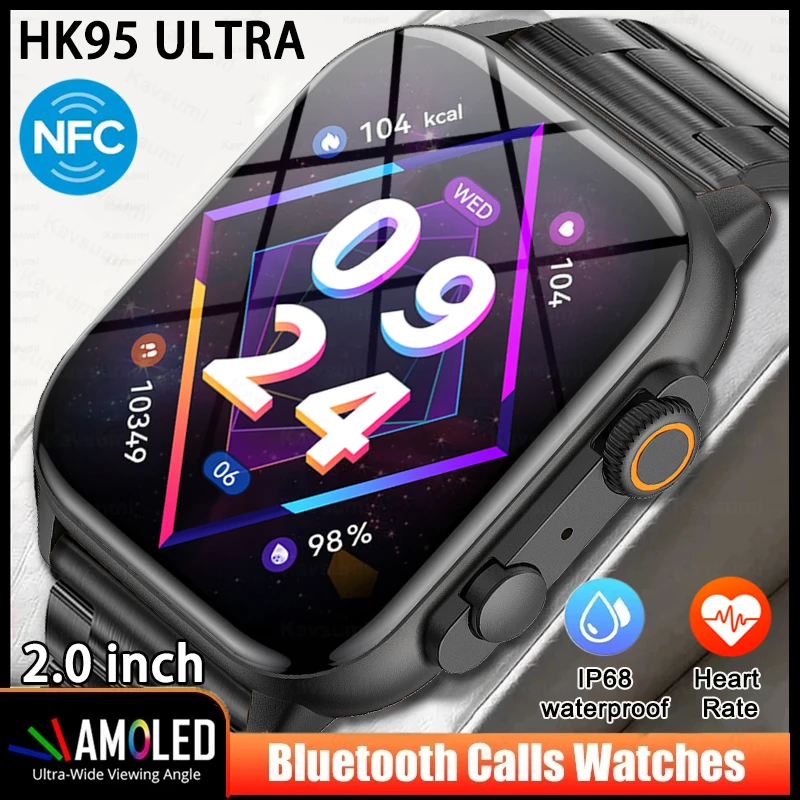 2023-HK95-Ultra-Smartwatch-Men-Women-NFC-AMOLED-Screen-Smart-Watch ...