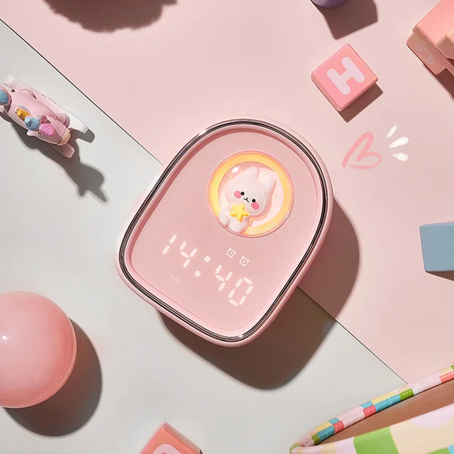 Xiaomi New Space Capsule Cute Rabbit Alarm Clock Children’S Cartoon Cute Bedside Soft Light ...
