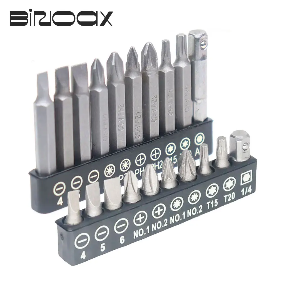 Binoax-10-Pcs-Screwdriver-Bit-Slotted-Flat-Torx-Phillips-Screwdriver ...