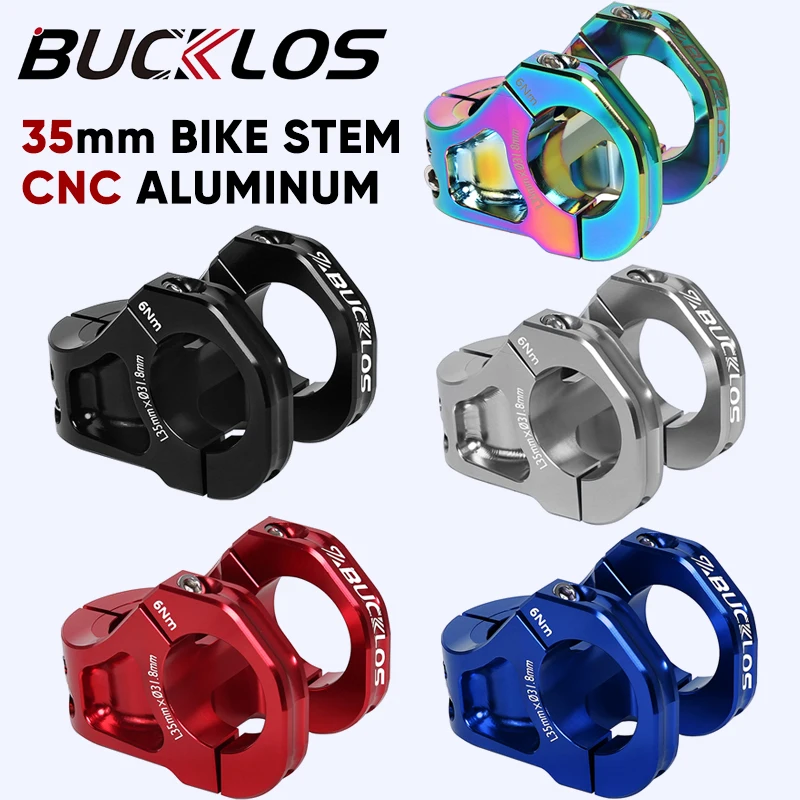 BUCKLOS-35mm-Bicycle-Handlebar-Stem-CNC-Aluminum-MTB-Stem-for-31-8mm ...