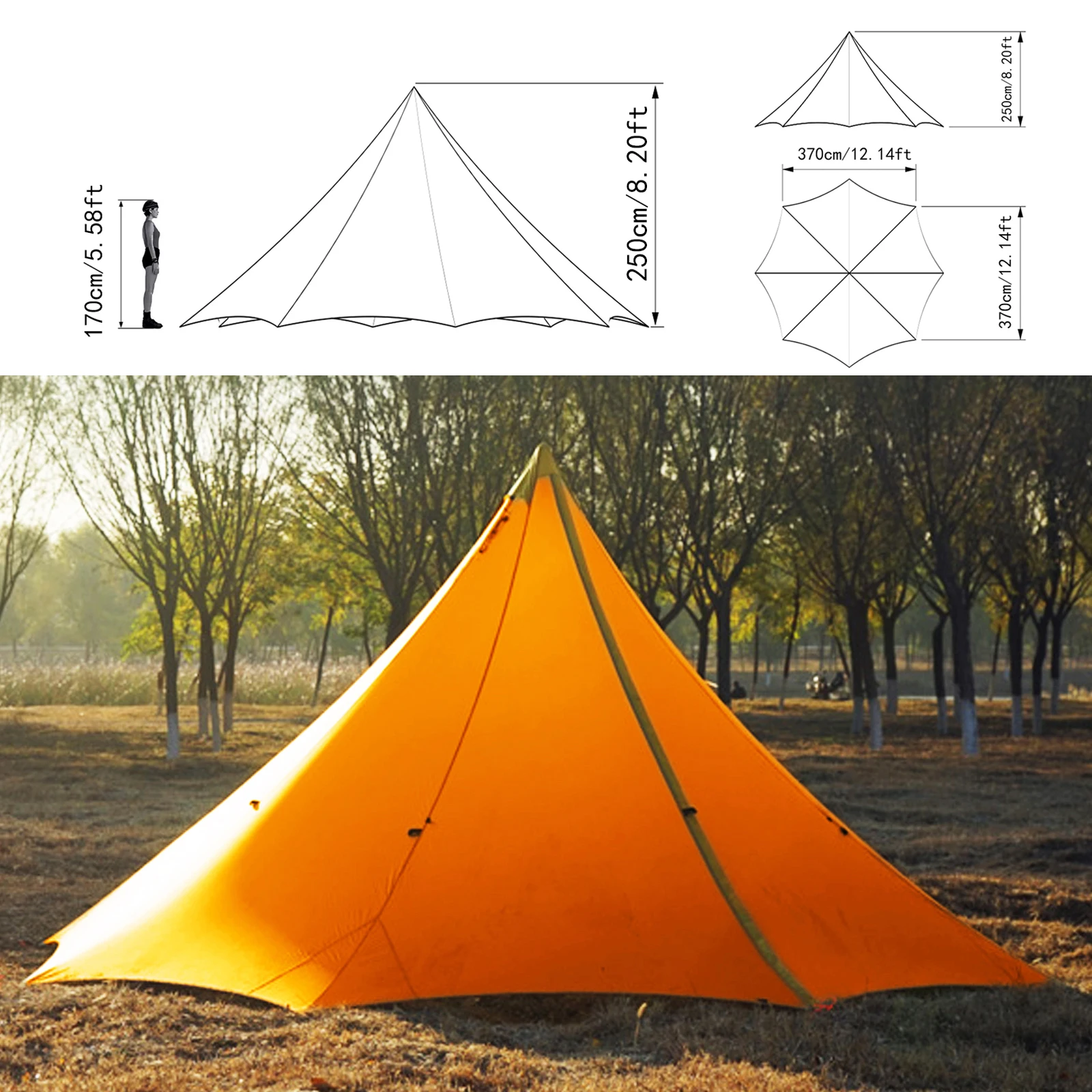 Pyramid Shaped Tent