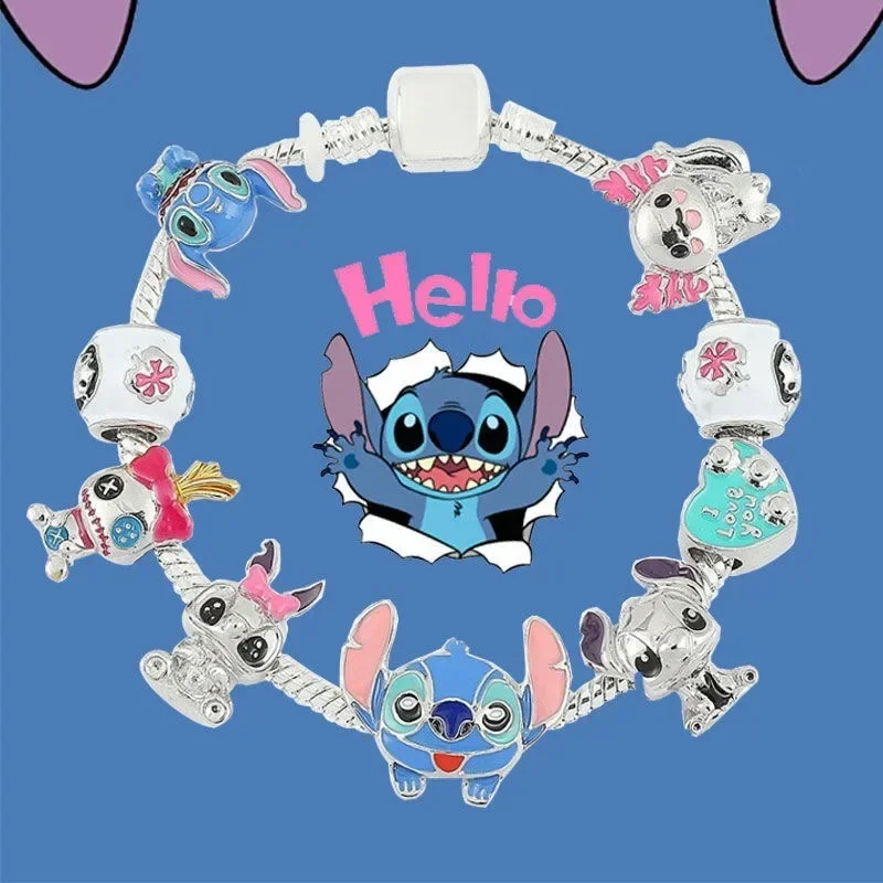 Disney-Stitch-Charm-Bracelet-Cartoon-Lilo-Stitch-Inspired-Bracelet-DIY ...