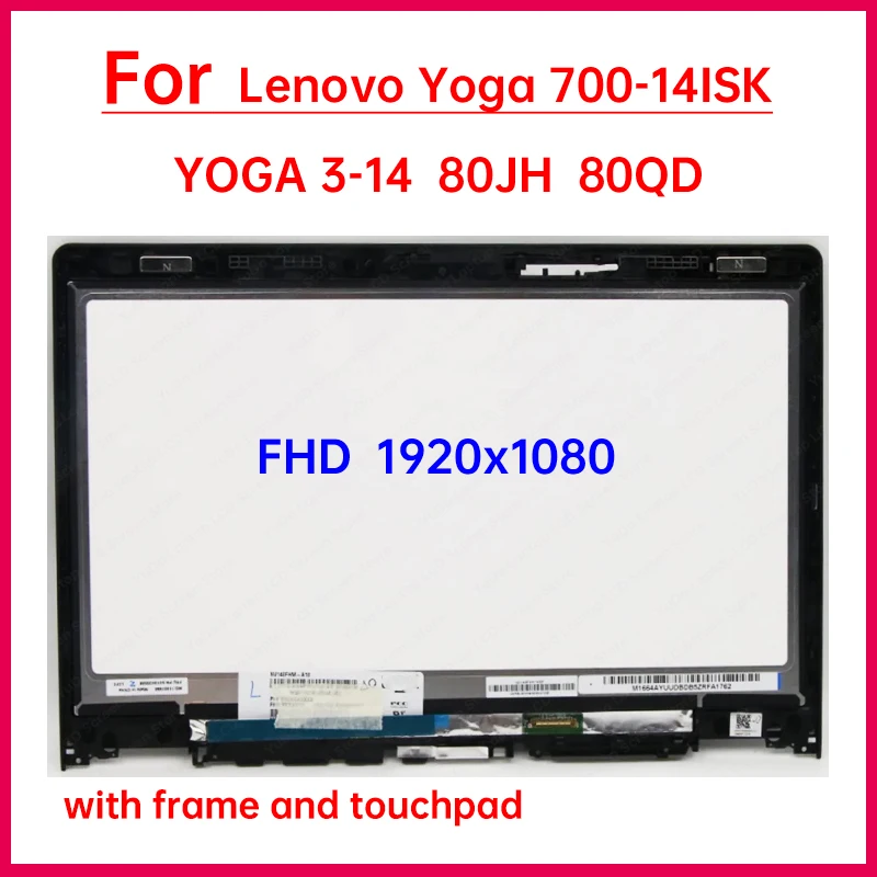 14-Inch-Touch-Screen-For-Lenovo-YOGA-3-14-80JH-80QD-Yoga-700-14ISK-LCD ...