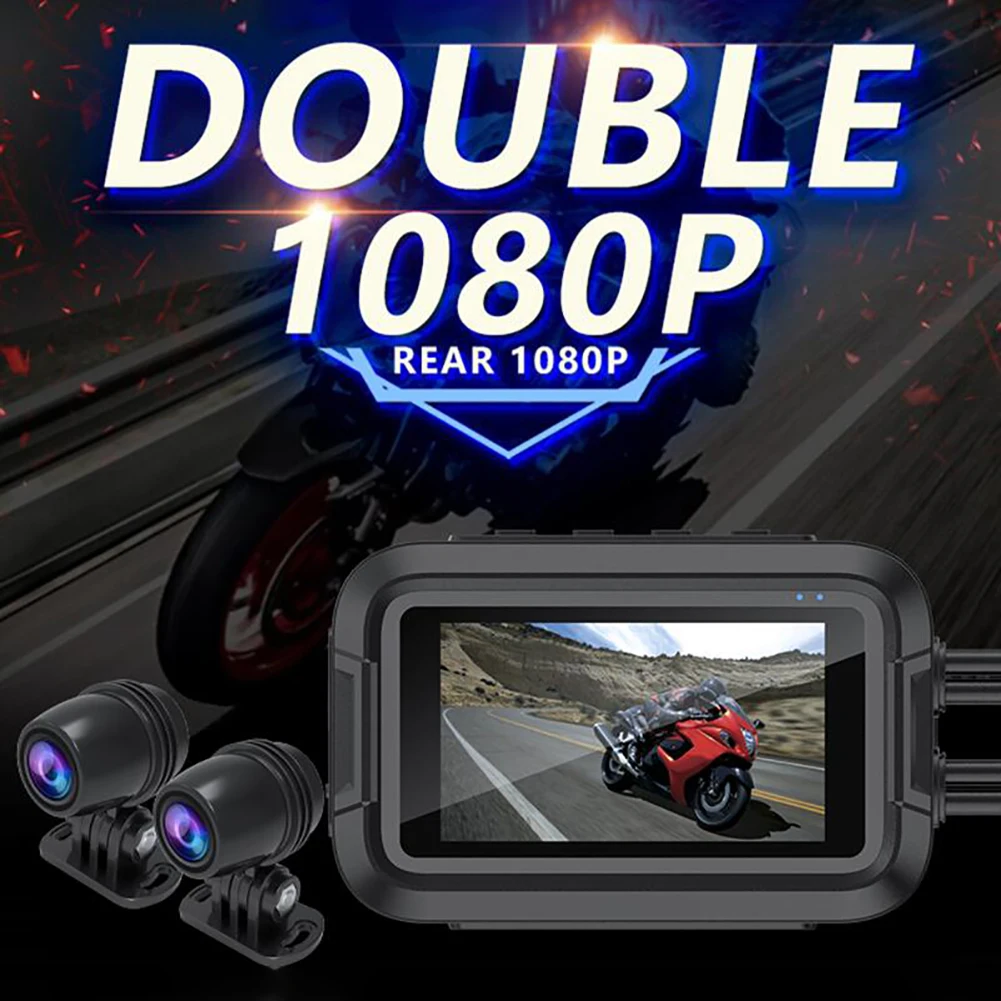 Full-Body-Waterproof-Motorcycle-DVR-Dash-Cam-WiFi-GPS-Dual-HD-1080P ...