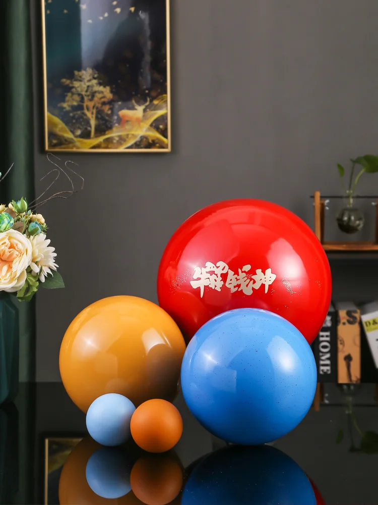 Espejo-de-bola-decorativo-hueco-de-Metal-de-color-de-acero-inoxidable ...