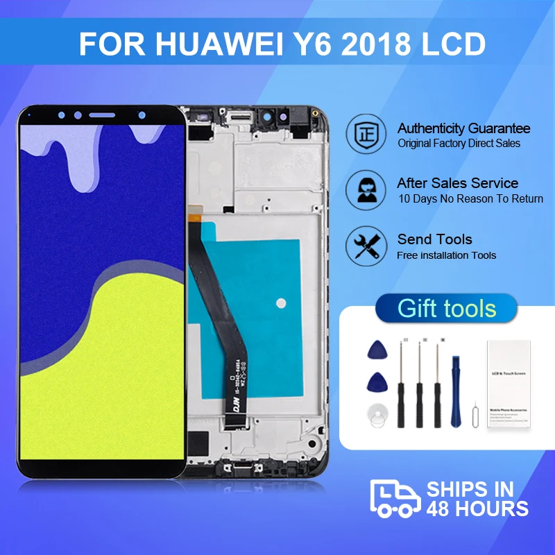 1Pcs-5-7-Inch-Y6-Prime-2018-LCD-For-Huawei-Y6-2018-Display-Screen-Touch ...