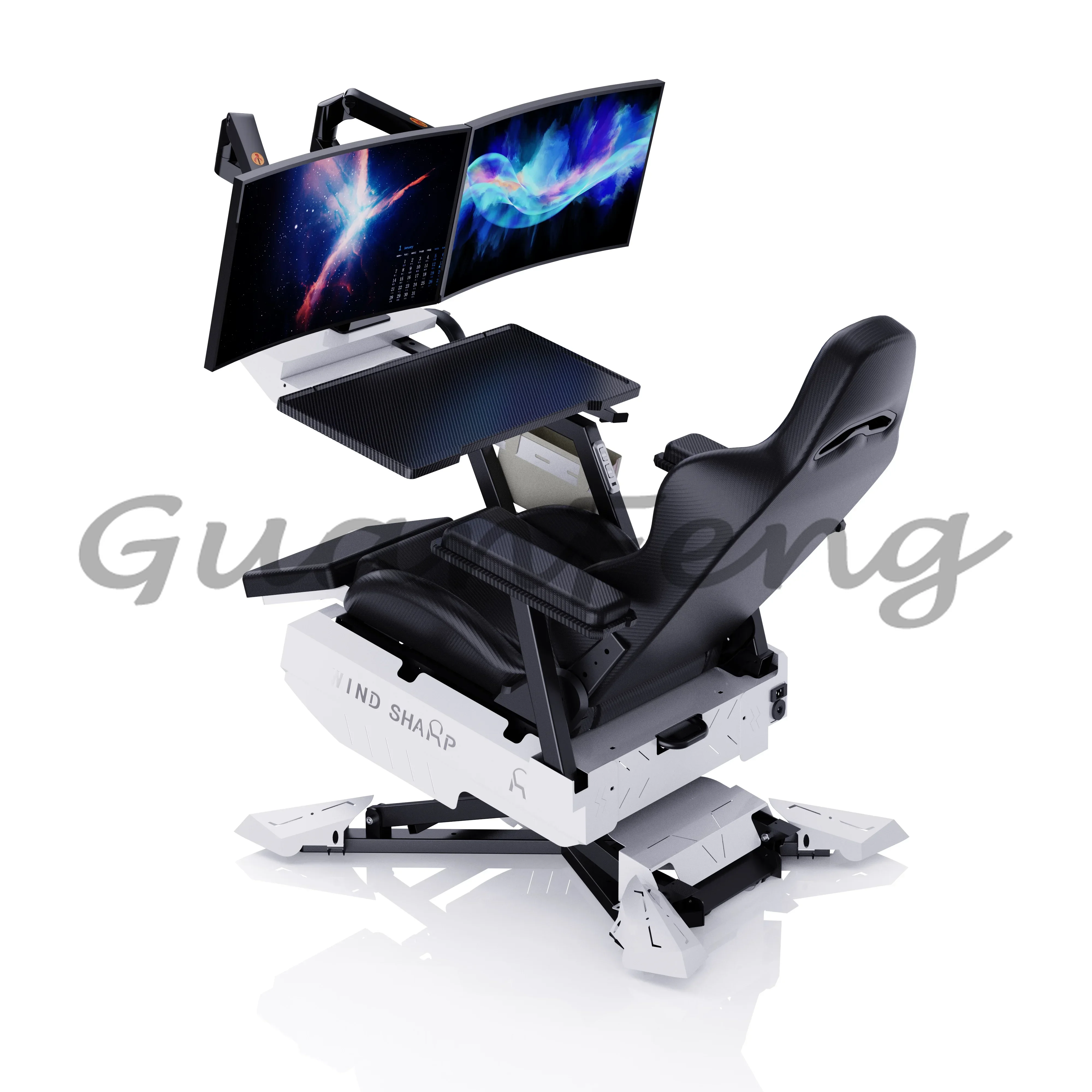 Ergonomic Excellence Cockpit Gaming and Office Chair Computer Reclining ...