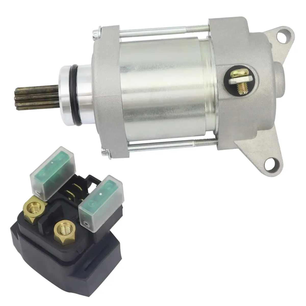 2PCS Starter & Relay Engine Set For Yamaha Motorcycle WR 450cc WR450F ...