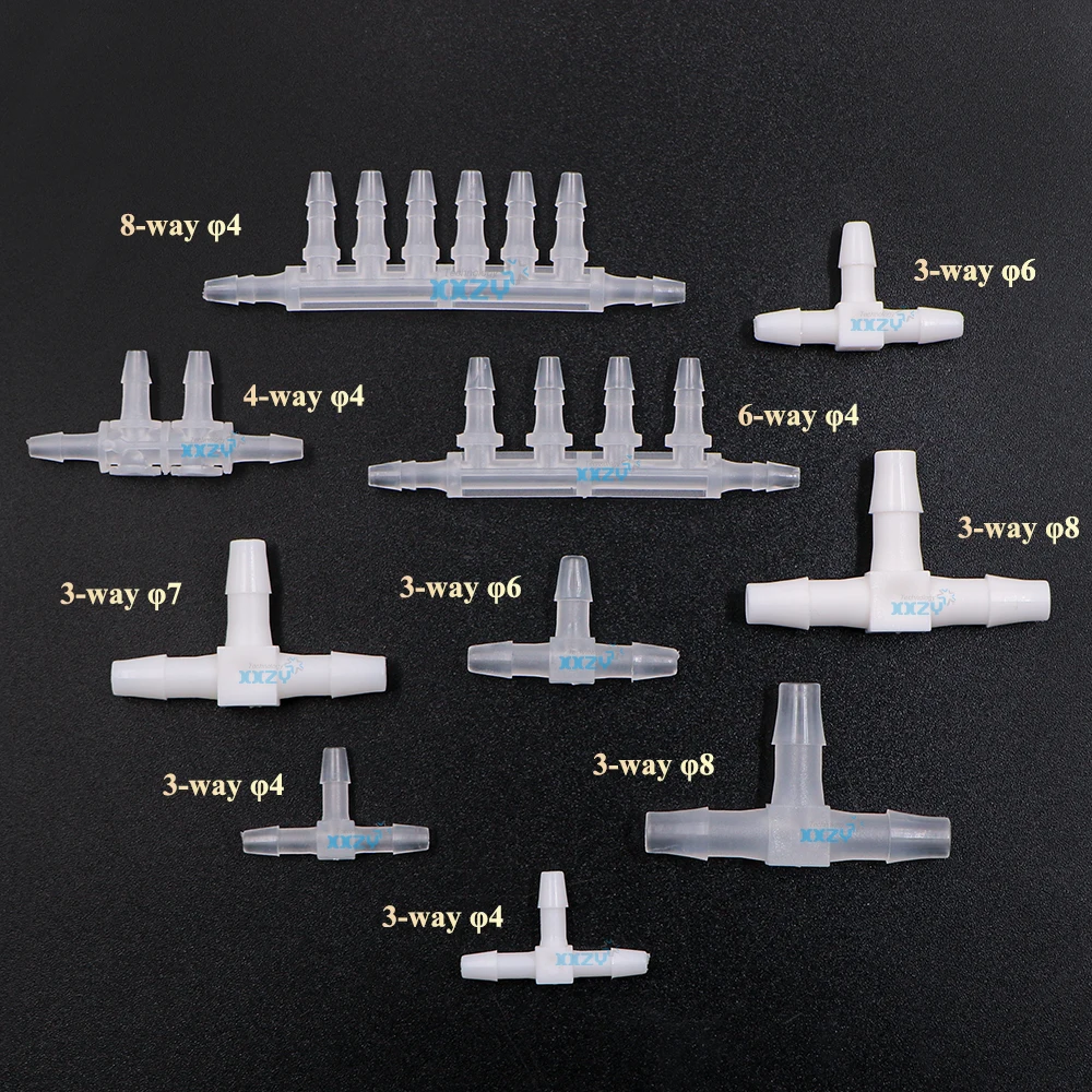 10PCs-Ink-Tube-Connector-Adapter-3-4-6-8-Way-Hose-Pipe-Connectors-DTF ...