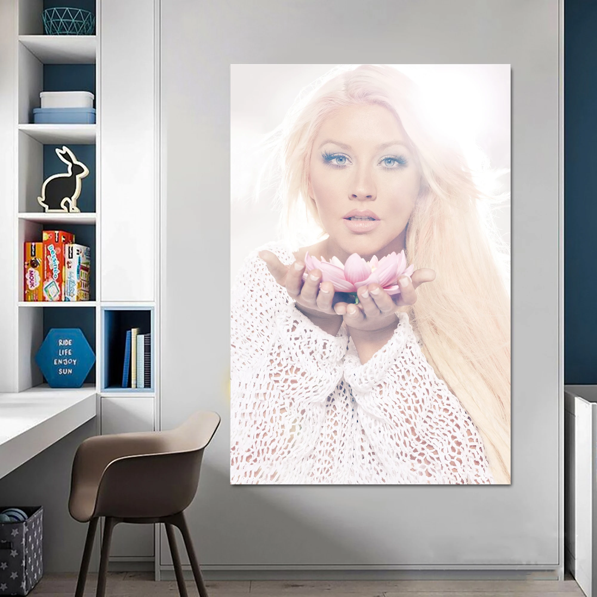 Christina Aguilera Lotus Wallpaper