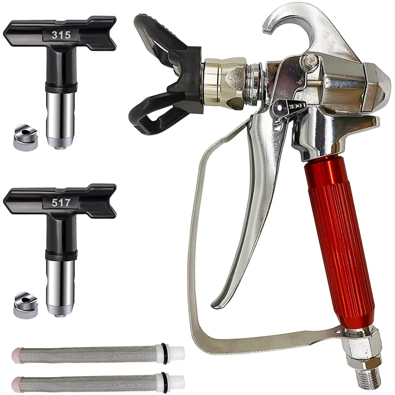 Airless-Paint-Sprayer-With-2Pcs-Paint-Spray-Tip-315-517-And-Nozzle ...