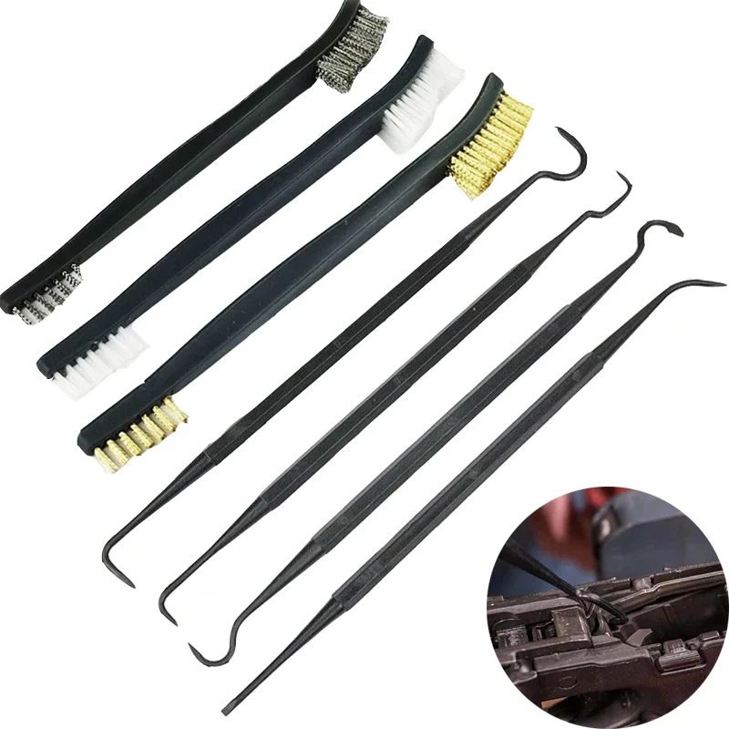 Multipurpose Car Detailing Cleaning Tool Accessories Wire Brushes and 4 ...