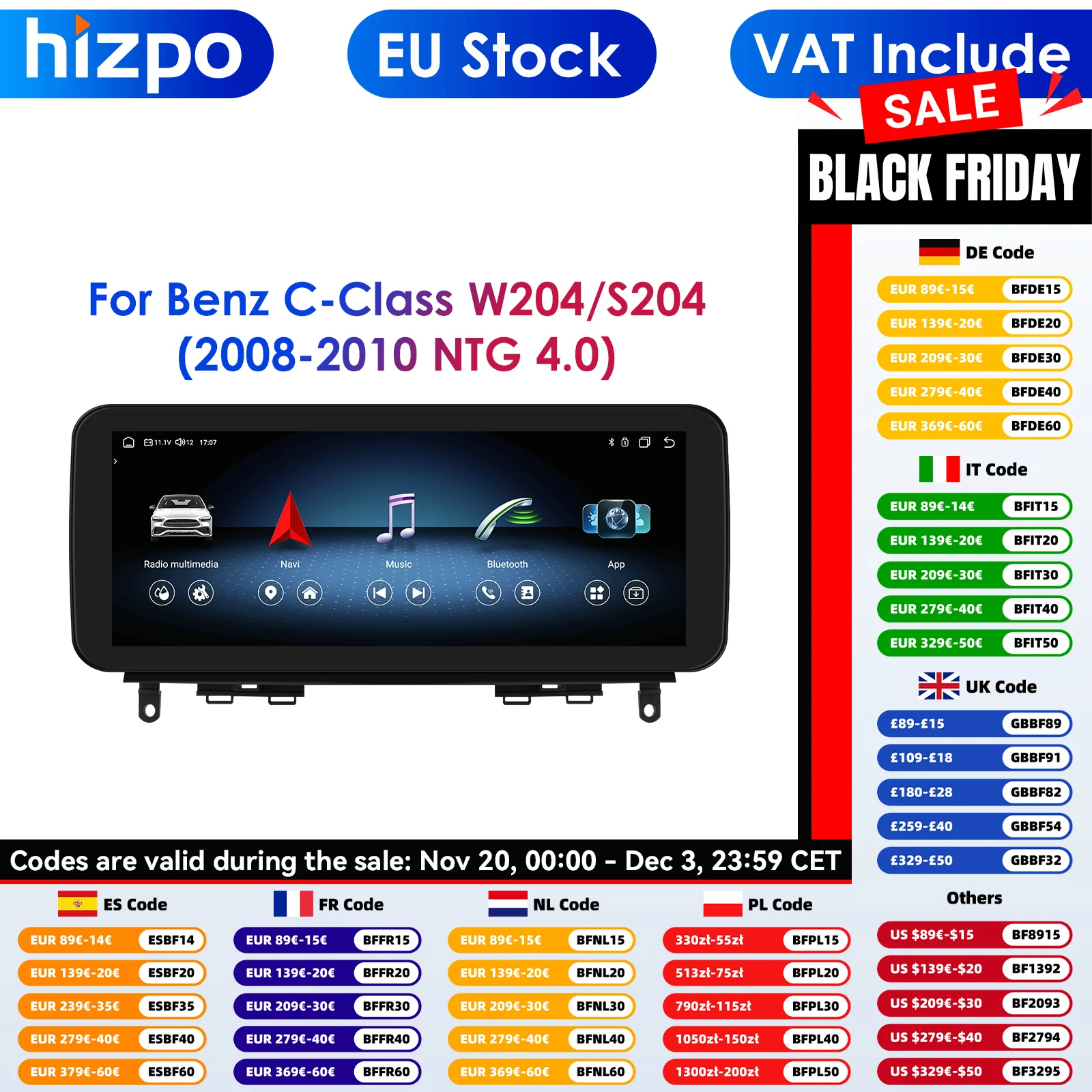 Carplay 4G 10.25" Car Radio Android for Mercedes Benz C-Class W204 S204 ...