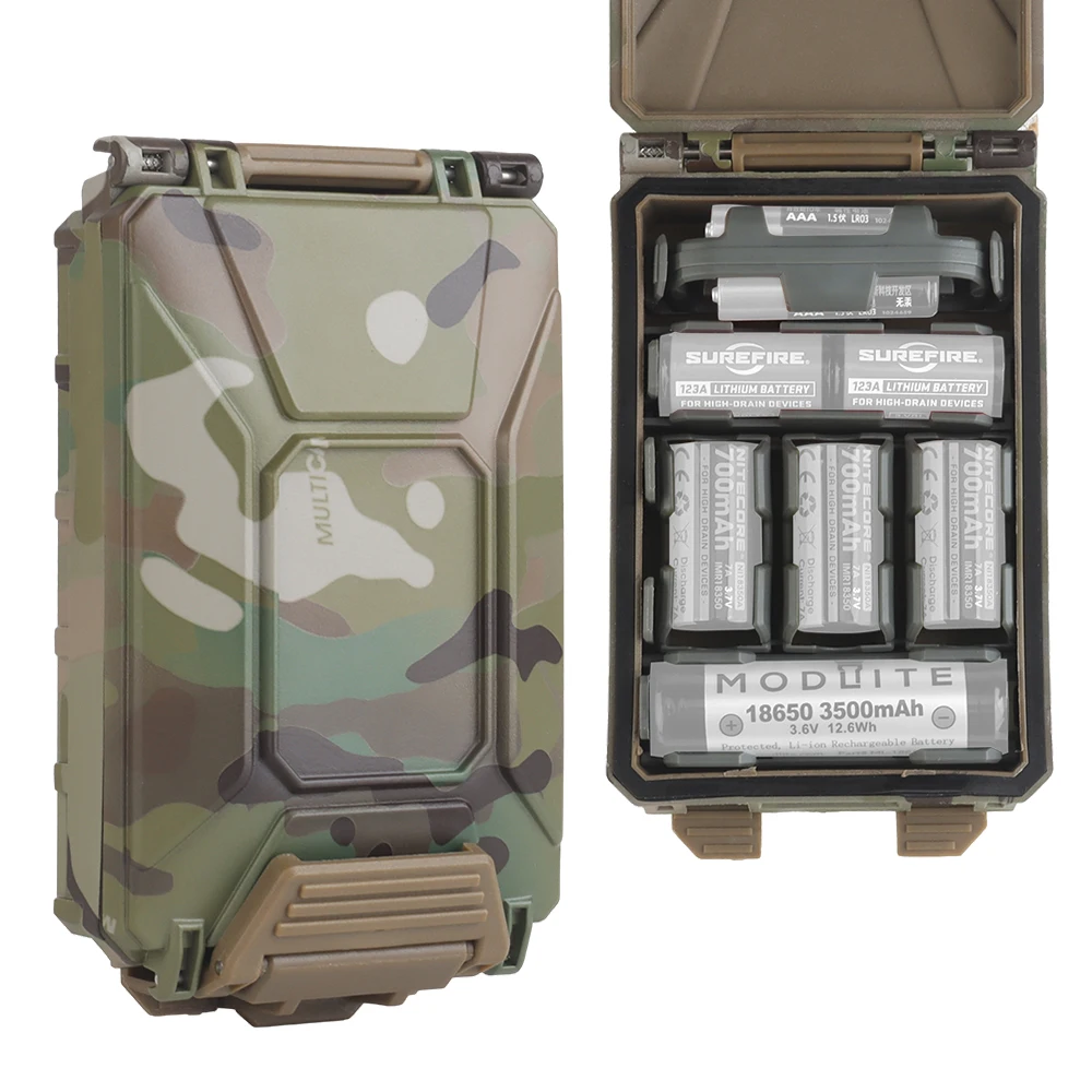 Tactical-Box-For-18650-AAA-CR123A-18350-Battery-Storage-Molle-Militar ...