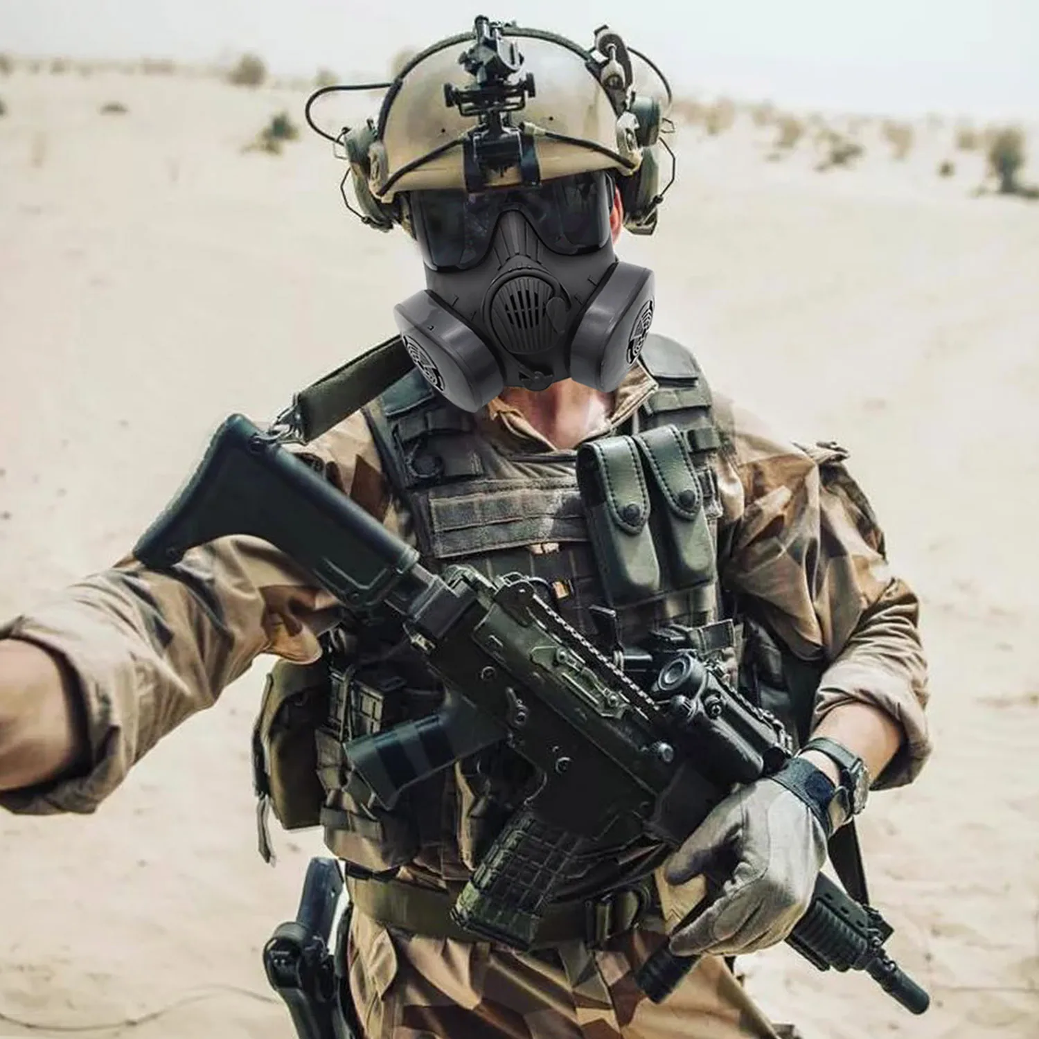 M50 Military Mask For Airsoft CS Cosplay Costume Halloween Party Full ...