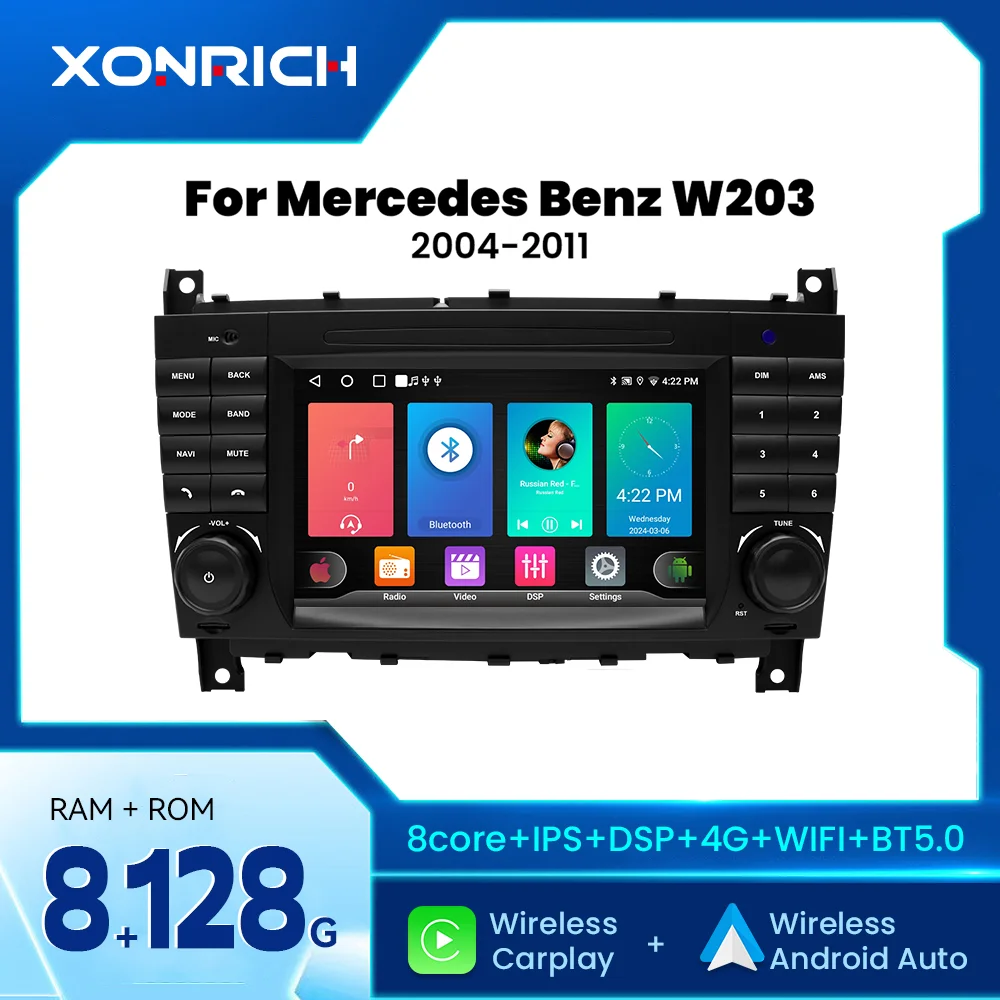 Wireless-Carplay-Car-Radio-Multimedia-Player-For-Mercedes-Benz-W203 ...