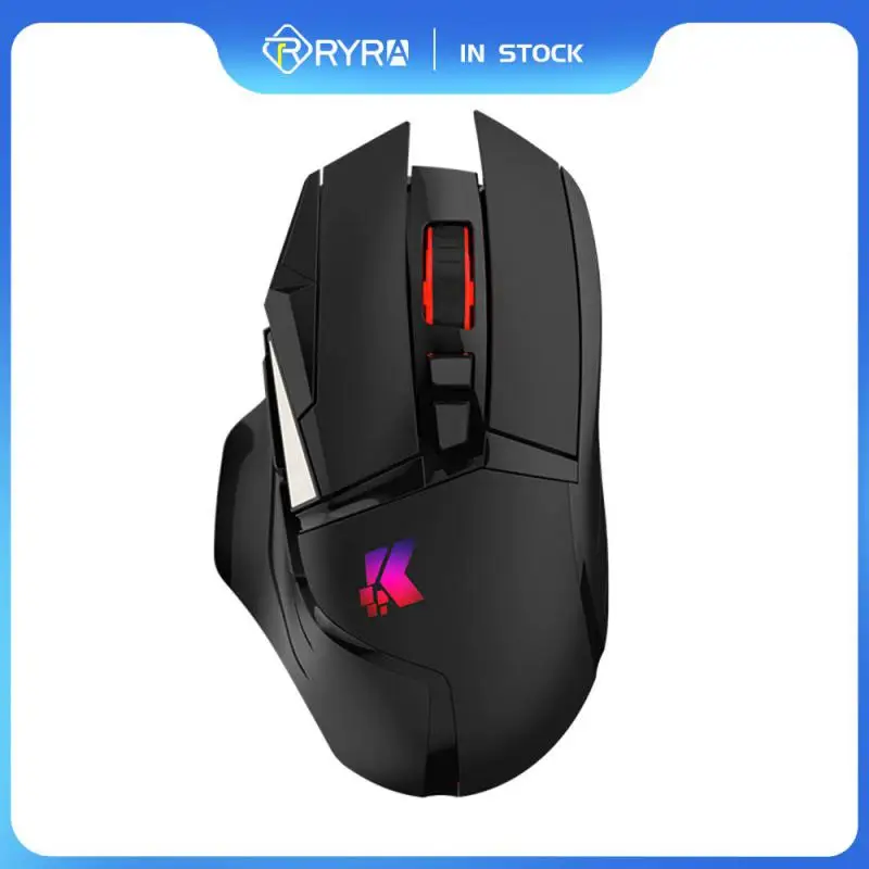 RYRA Custom Macro Gaming Mouse 7 Keys Rechargeable 2.4G Wireless Gaming ...