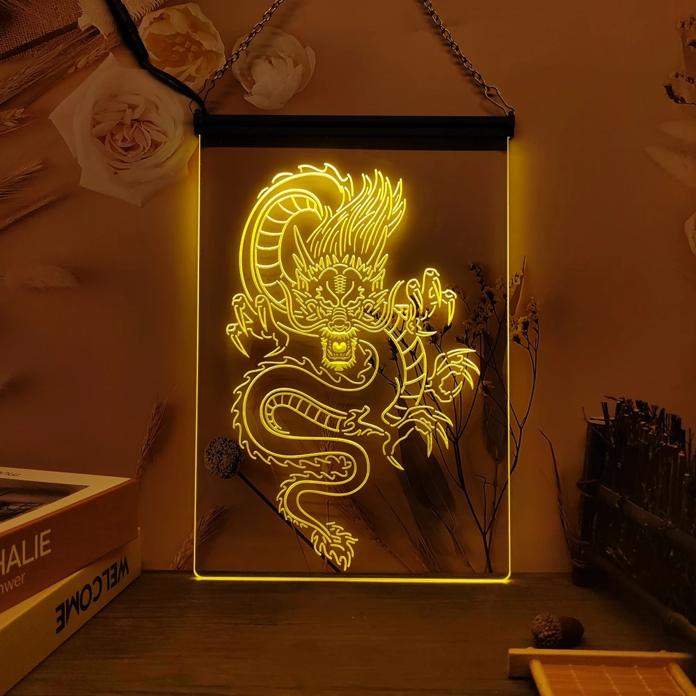 Chinese-Dragon-Display-LED-Neon-Sign-3D-Carving-Wall-Art-for-Home-Room ...