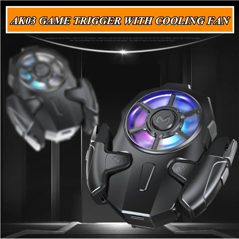 Ak03 Gamepad Radiator For Pubg L1r1 Mobile Phone Gamepad Joystick Controller Trigger Button For
