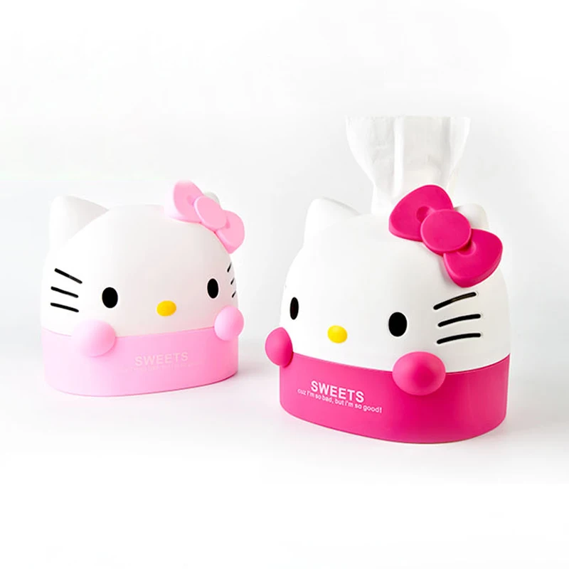 Sanrio-Kawaii-Hello-Kitty-Tissue-Box-Anime-Cartoon-Creative-Household ...