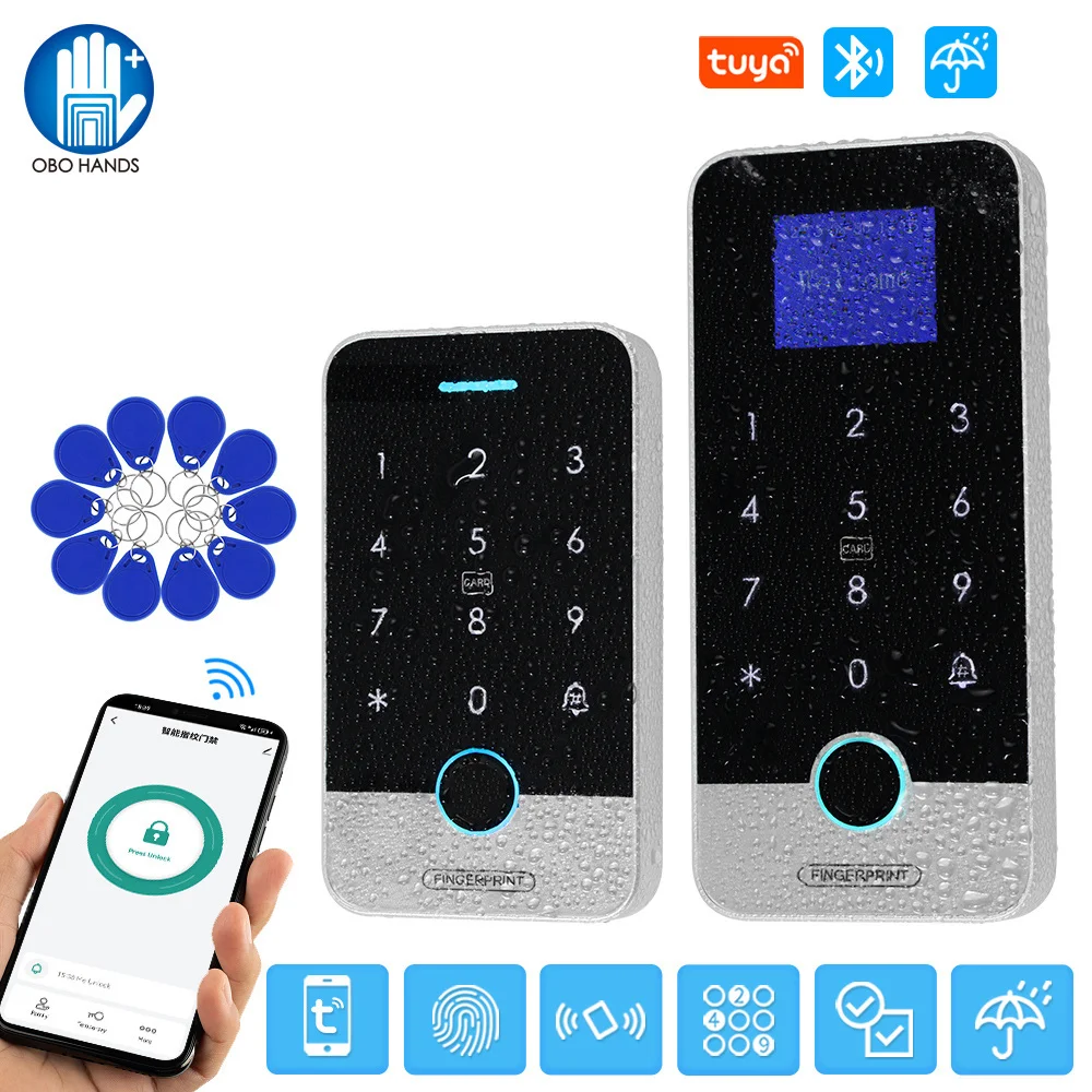 Bluetooth-Tuya-App-Smart-Finger-abdruck-RFID-Zugangs-kontrolle-Tastatur ...