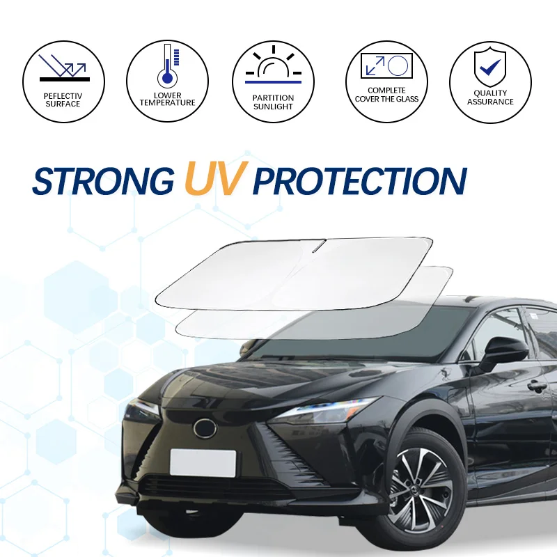 Windshield Sun Shade For Lexus RZ 450E RZ300E Sunshade Sun Visor ...