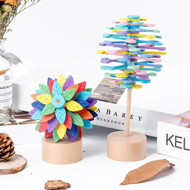 Wood Spinning Lollipop Magic Wand - FunToyLab