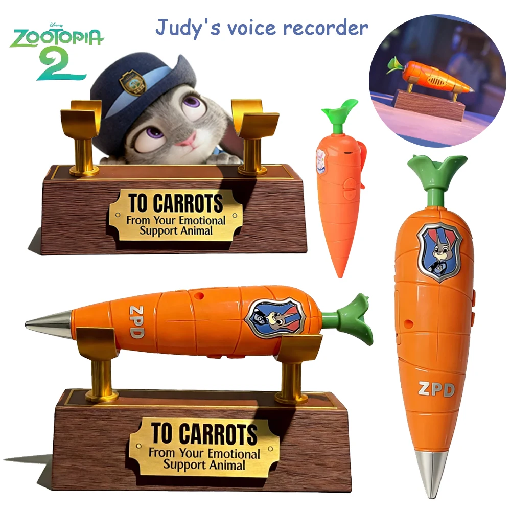 Multi‑func Zootopia 2 3D-Printed Stand & Judy’s Carrot Voice Recorder ...