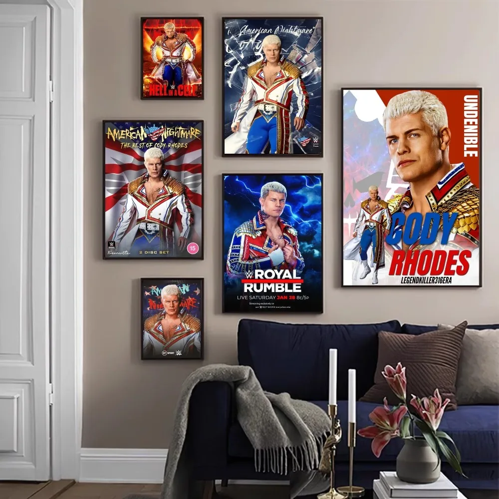 Cody-R-Rhodes-American-Poster-Sticky-HD-Quality-Wall-Art-Retro-Posters ...
