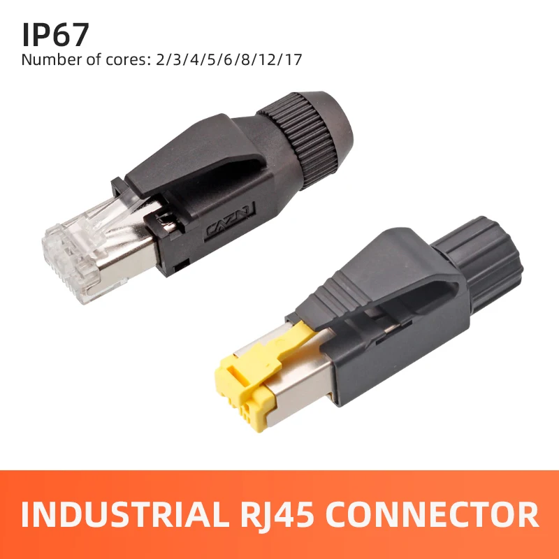 Industrial-Grade-RJ45-Connector-Shielded-4-8Pin-CAT5-6-Profinet ...