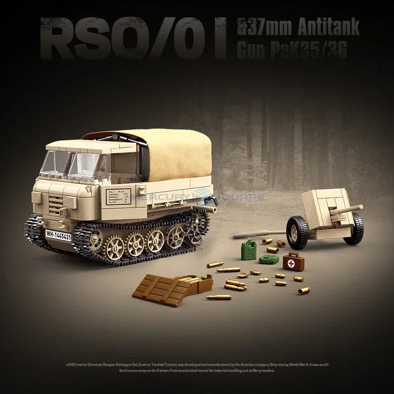 RSO-01-37mm-Antitank-Gun-PaK35-36-Model-Blocks-Military-Car-Modern ...