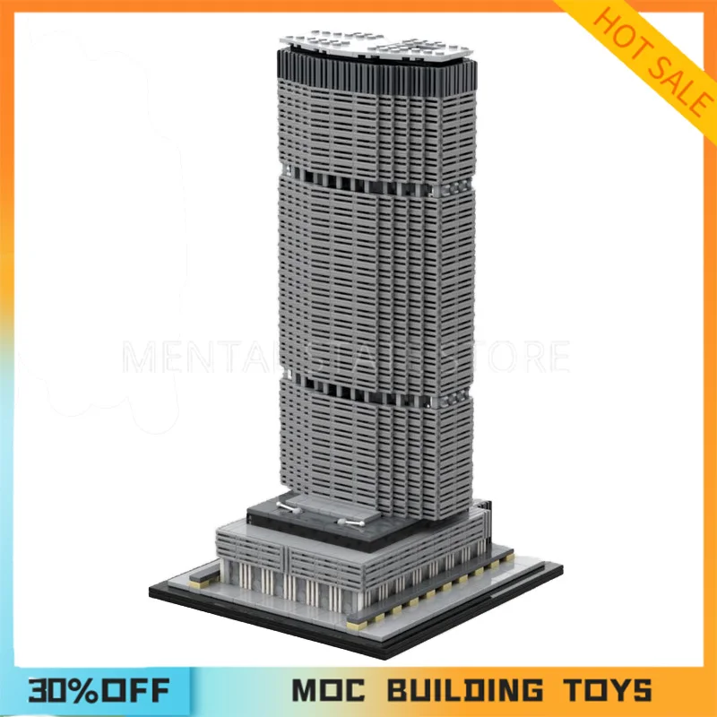 Customized-MOC-MetLife-Building-Building-1-800-Scale-Building-Blocks-Technology-Bricks-DIY ...