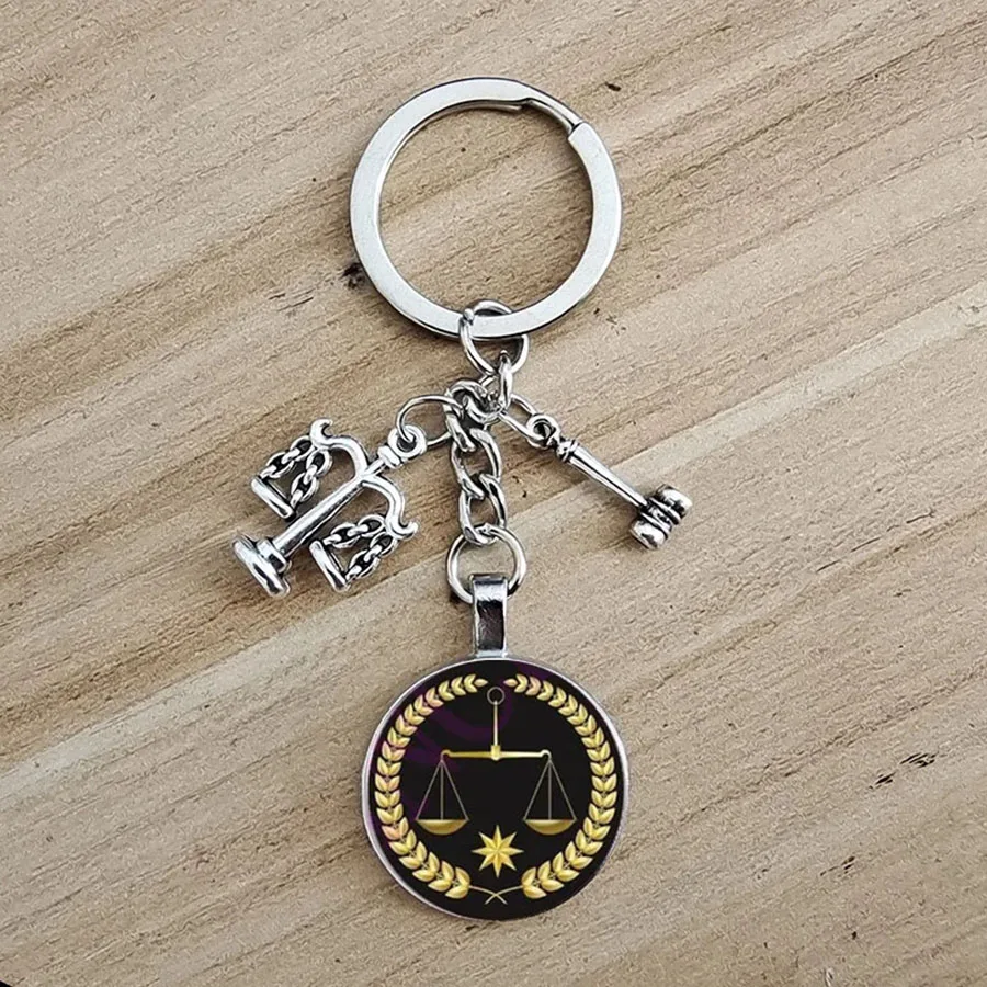 Diy Lawyer Key Chain Justice Scale Judge Justice Hammer KeyChain Law ...