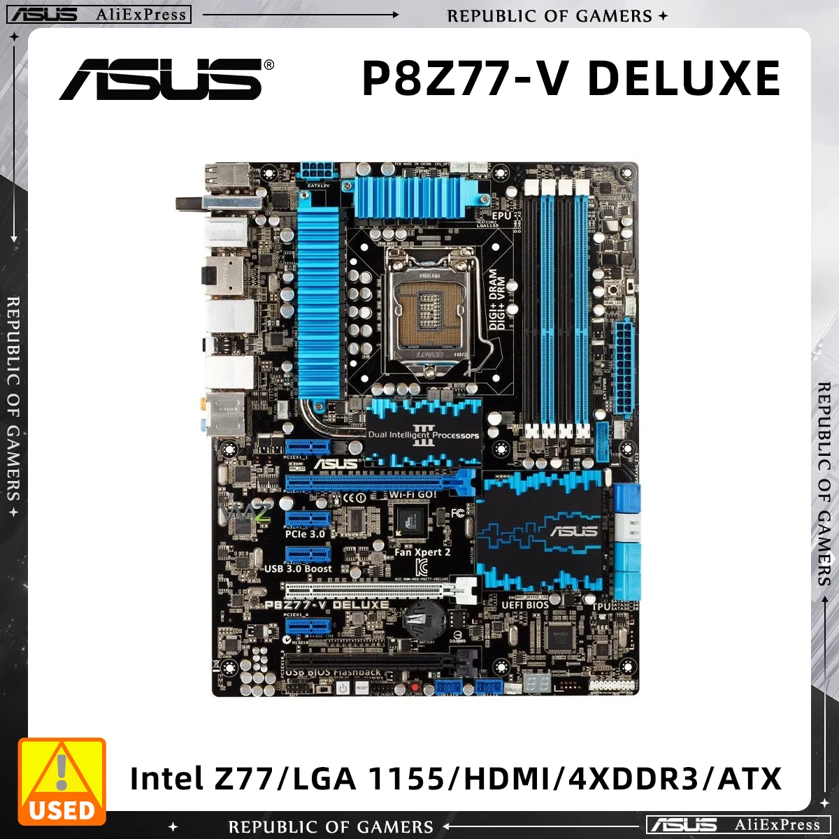ASUS-P8Z77-V-DELUXE-DDR3-Intel-Z77-Motherboard-LGA-1155-Socket-for-Core ...