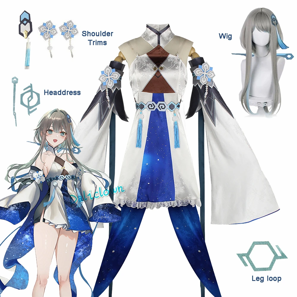Guizhong Cosplay Costume Game GenshinImpact Gui Zhong Cosplay Wig ...