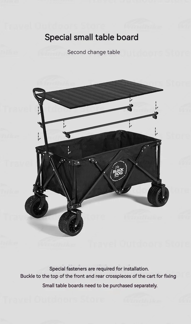 Naturehike-BLACKDOG Traveling Trolley 150L High-Capacity Folding ...
