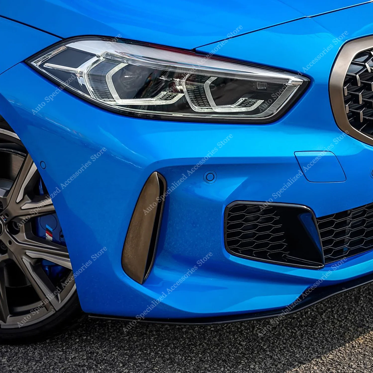 Gloss-Black-Front-Bumper-Airvent-Trim-Cover-For-BMW-118i-120i-120d ...