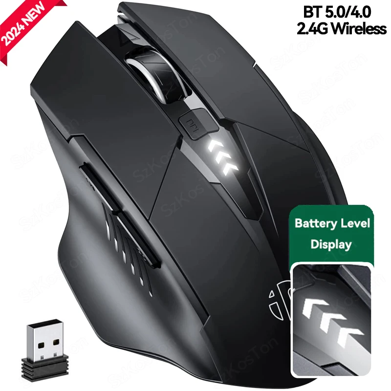 Bluetooth-Compatible-Mouse-Rechargeable-2-4G-INPHIC-PM6-Wireless-Mouse ...